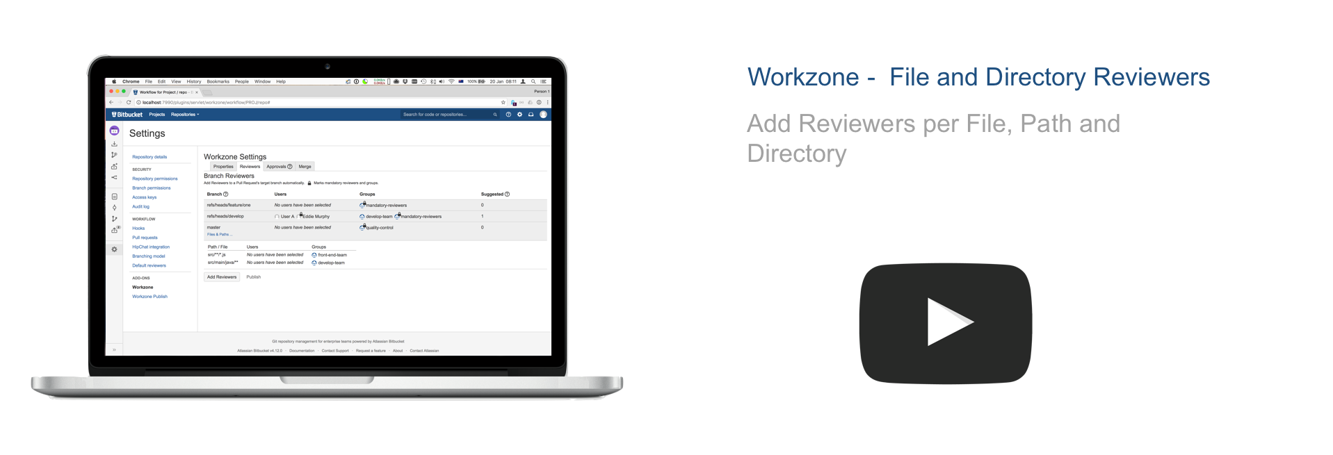 Reviewers: Add file and modules specific reviewers and groups to pull ...